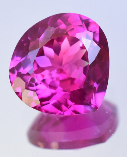 Makellos Natürlich Zweifarbig Saphir Pink Gelb 11.80 Karat Birne Lose ...