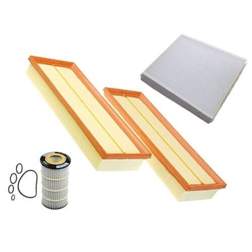 Mercedes W211 W219 Air Oil Cabin Filter Kit 4 Pcs Engine Pollen Screen ...
