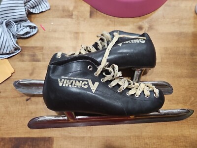 Vintage Leather Viking Dutch Long Distance Ice Skates Size US 6 / eu 36 ...