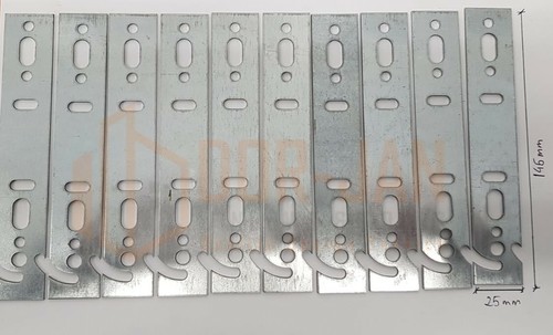 10x Window Fixing Brackets Steel Frame Clips Lugs Mounting Anchors UPVC ...
