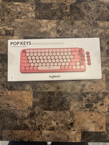 Logitech POP Keys Wireless Mechanical Emoji Keyboard - Heartbreaker ...