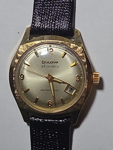 Bulova 23 Jewel Automatic Mens Wristwatch, N2, 4Running Good, Gold ...