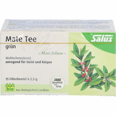 Thé Mate Vert Tisane Mate Folium Bio Salus 15 Pièces PZN06494316 | eBay