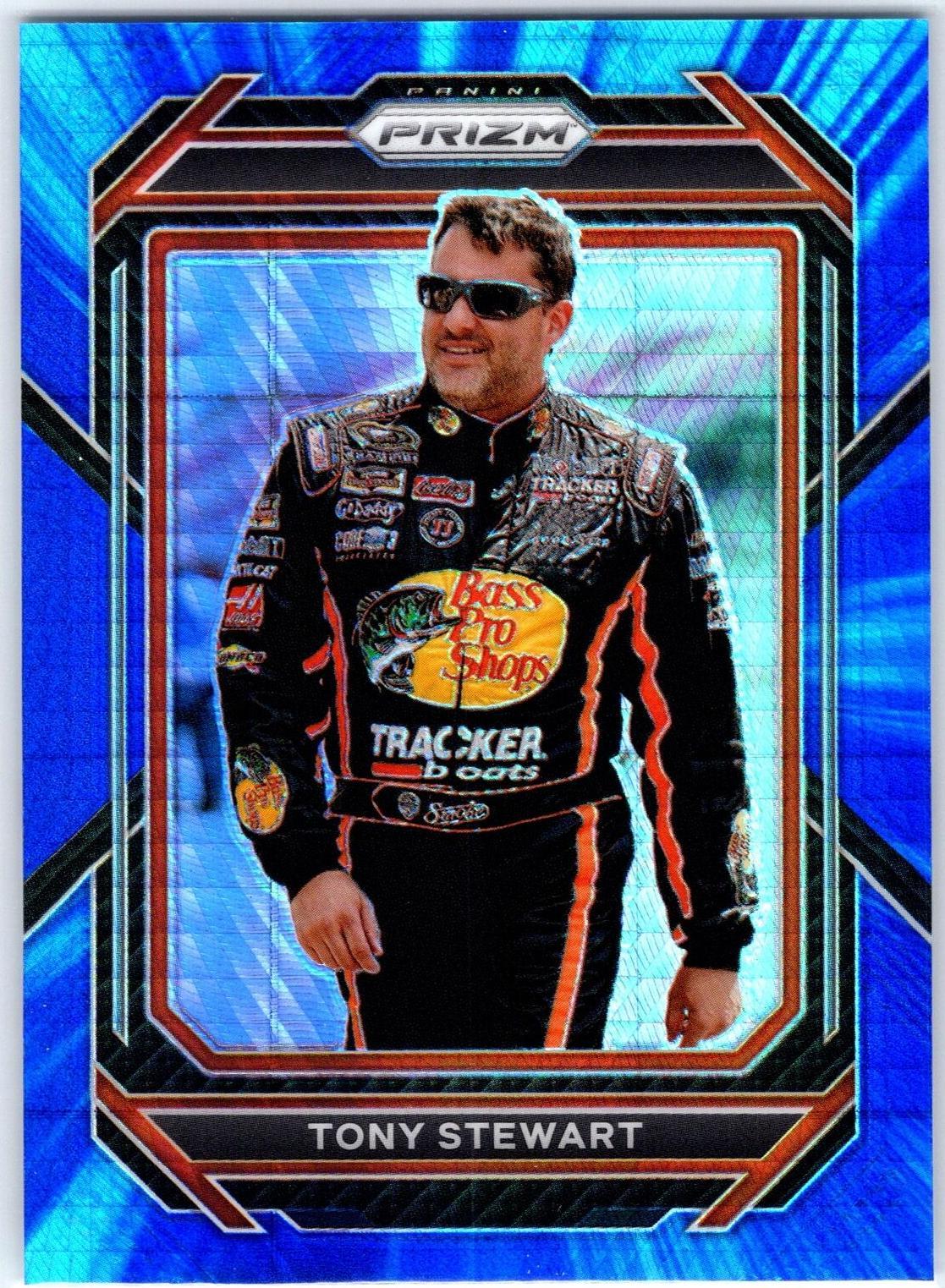 2023 Panini Prizm - Tony Stewart #42 Blue & Carolina Blue Hyper Prizm for sale online | eBay