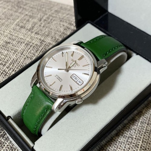 Seiko Seiko 5 SNKK65K1 Day Date Silver Round St.Steel Automatic Mens ...