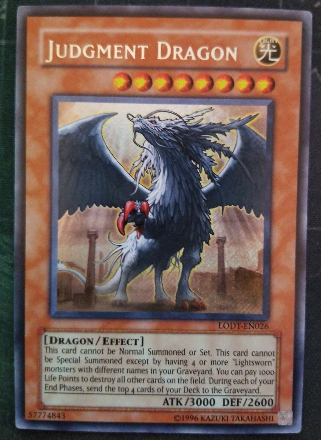 Judgment Dragon LODT-EN026 Secret Rare Unlimited Edition Yugioh NM | eBay