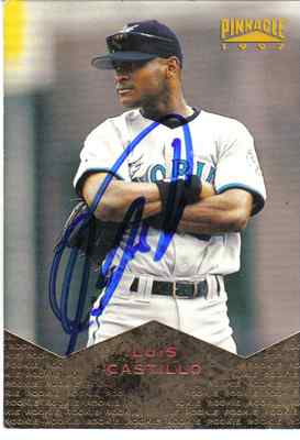 Luis Castillo Florida Marlins 1997 Pinnacle Autographed Card | eBay