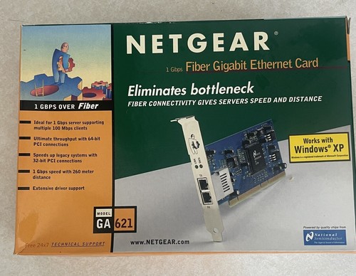 Netgear 1GBPS Fiber Gigabit Ethernet Card. Eliminates Bottlenecks ...