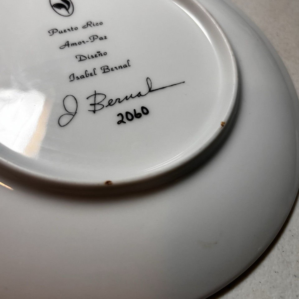Isabel Bernal Puerto Rico Amor - Paz Collection Plate Navidad Puerto ...