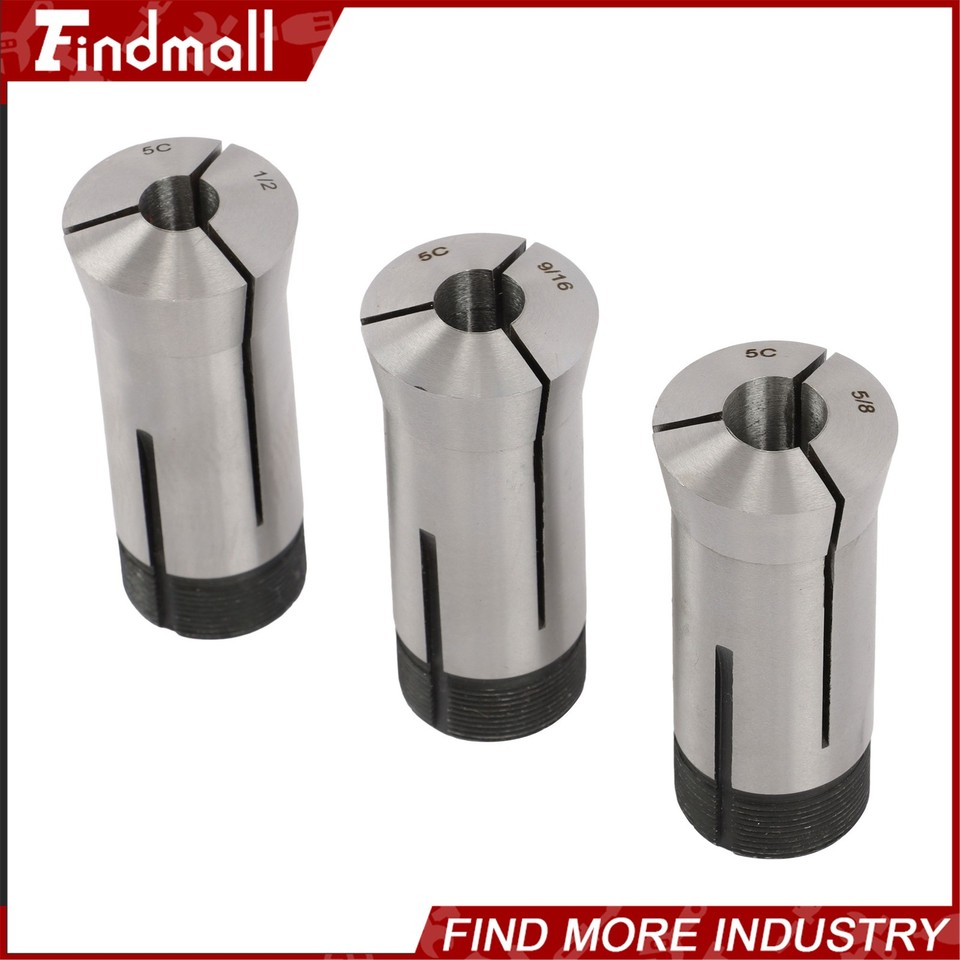Findmall 5pc 5C Hex Square Collet Blocks & 15pc Set 1/8-1" by 16th increments | eBay
