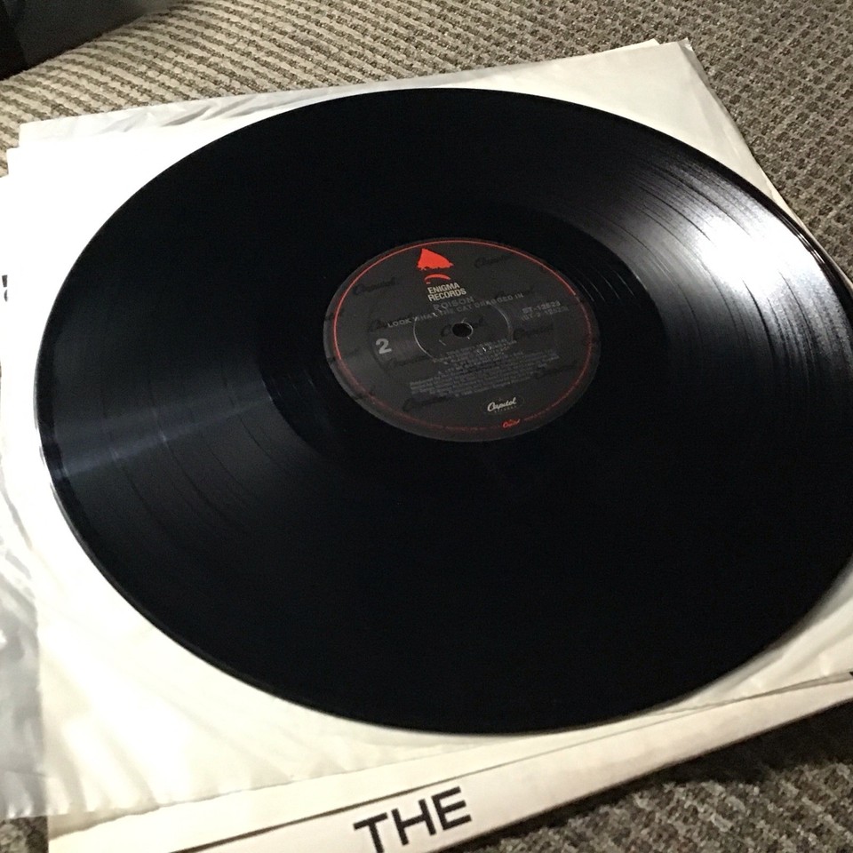 POISON LOOK WHAT THE CAT DRAGGED IN 1986 LP OOP ENIGMA PRINT VINTAGE ...