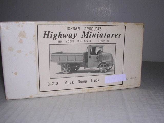 HO 1/87 Jordan Highway Miniatures C210 1923 Model AC Mack Dump Truck ...