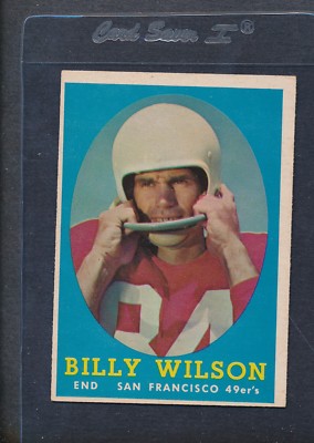 1958 Topps #095 Billy Wilson 49ers VG/EX *904 | eBay