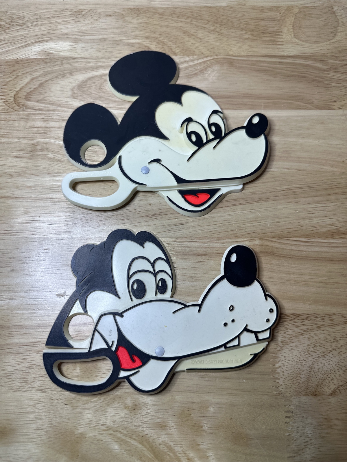 VINTAGE Walt Disney productions GOOFY MICKY 7.5" Plastic Scissors | eBay