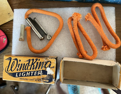 Vintage World War II Era Wind - King Lighter In Original Box w/Extra ...