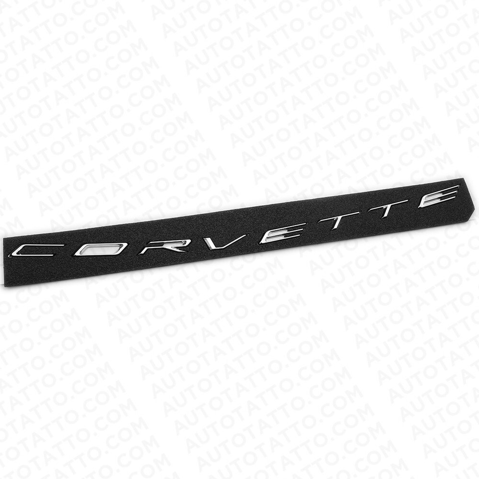 2020+ Chevrolet C8 Corvette Rear Bumper Letter Badge Nameplate Emblem ...