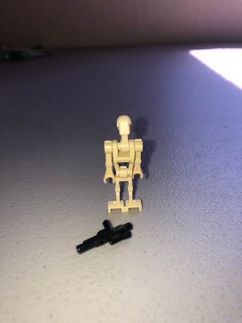 Lego Star Wars sw0001d Battle Droid Minifigure, gun, Clone Wars ...