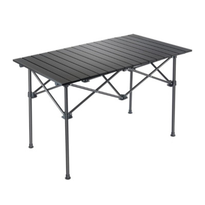 Heavy-Duty Roll-Top Table for Camping (Large) - Portable Aluminum-Top ...