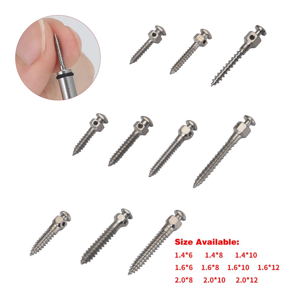 10pcs Dental Orthodontic Screws Micro Implants Mini Screw Self-Drilling ...