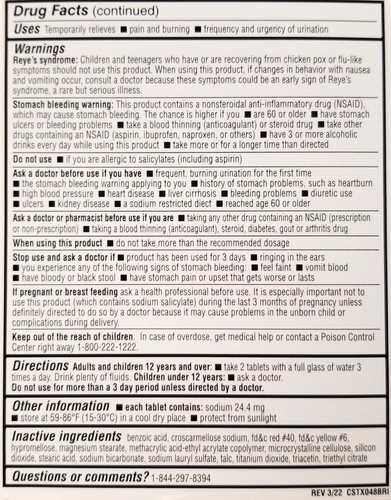 CYSTEX PLUS UTI Tablets Urinary Pain Relief Plus helps w/ Infection 48 ...