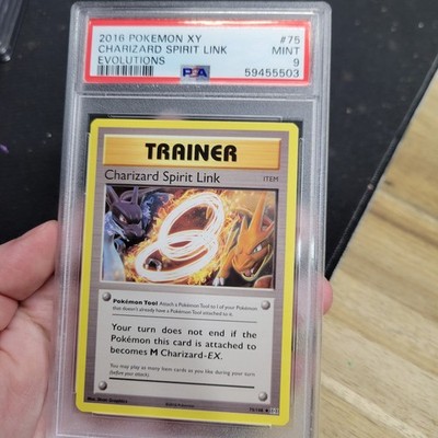 Pokémon 2016 XY Charizard Spirit Link Evolutions 75/100 PSA 9 | eBay