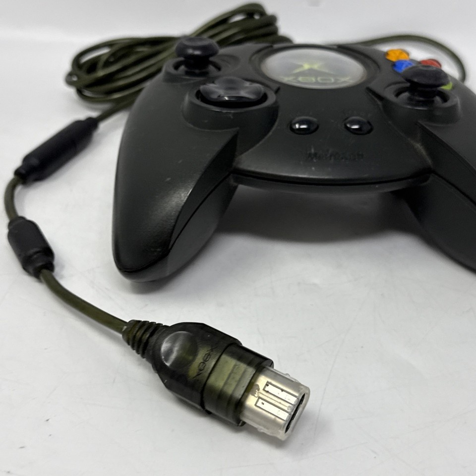 Tested Original Xbox OEM Duke Type Black OG Controller with Breakaway ...