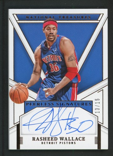 2024-25 Panini National Treasures - Peerless Signatures Rasheed Wallace ...