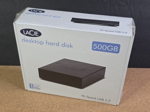 OEM LaCie Desktop Hard Disc 500GB Hi-Speed USB 2.0 NEW FACTORY SEALED ...