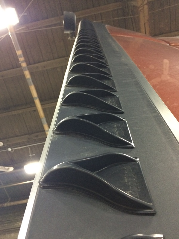 EcoFins Black Stick-on Vortex Generator Semi Truck Trailer Fuel Economy ...