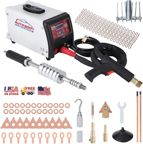 Dent Puller Spot Welder Welding Machine 18KVA Car Body Repair Kit 110V ...