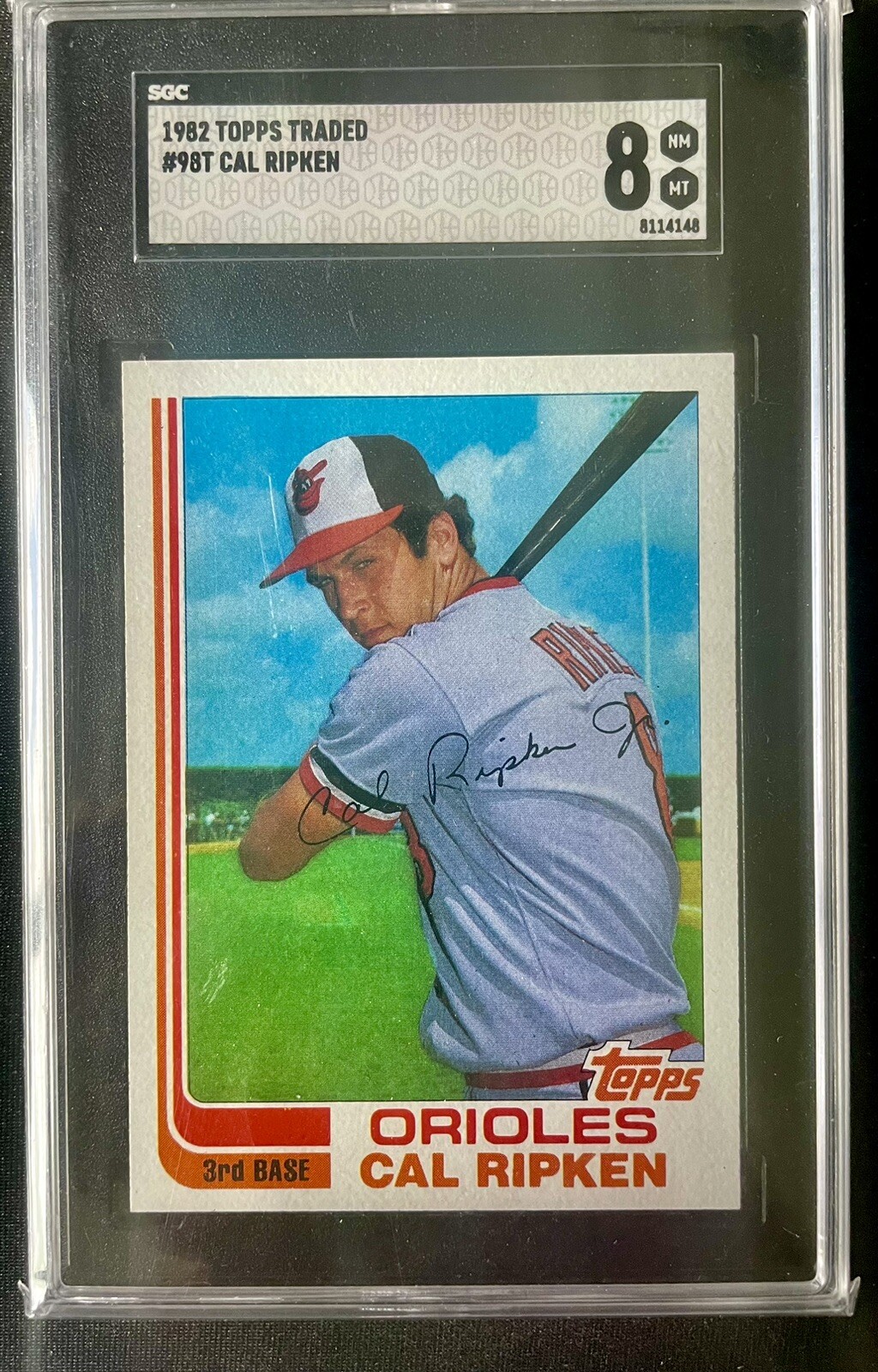 Cal Ripken Jr 1982 Topps Traded 98T Rookie Card RC SGC 8 NM-MT ...