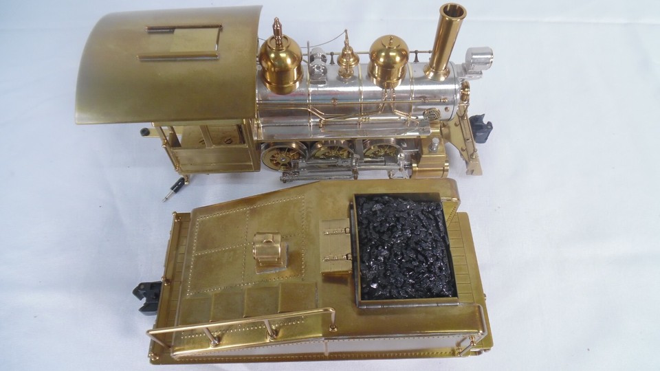 Delton Locomotive 0-6-0 Naked G Scale Brass W/Nickel Switcher NIB -1327 ...