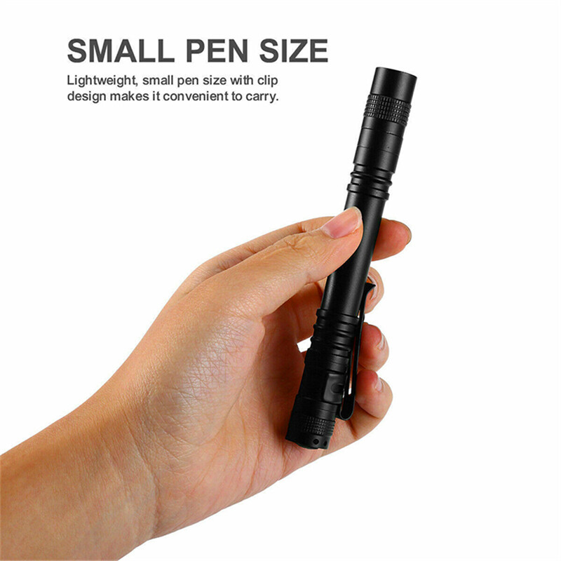 5" Portable Tactical Flashlight Mini Super Bright Penlight Small LED ...