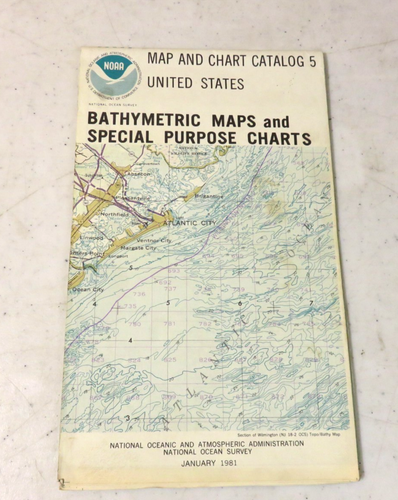NOAA Bathymetric Map 1981 Special Purpose Charts Cat. 5 United States ...