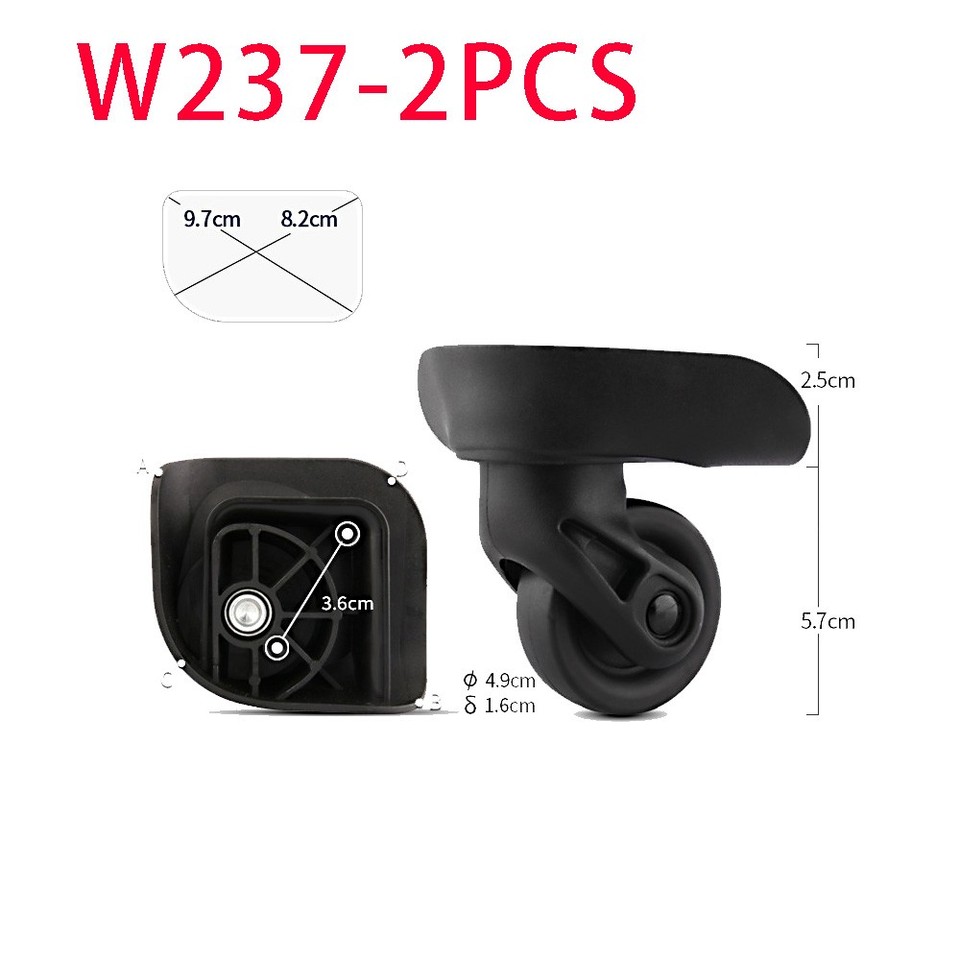 2 Pcs Luggage Wheel Replacement For Samsonite Luggage American Trolley ...