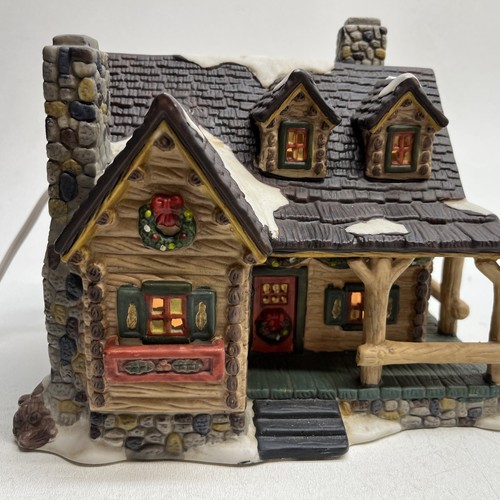 Santas Workbench Collection Black Bear Lodge Christmas Village House ...