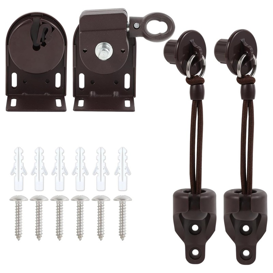 Windproof Curtain Hold Down Set for Outdoor Blinds with Fastening Ropes ...