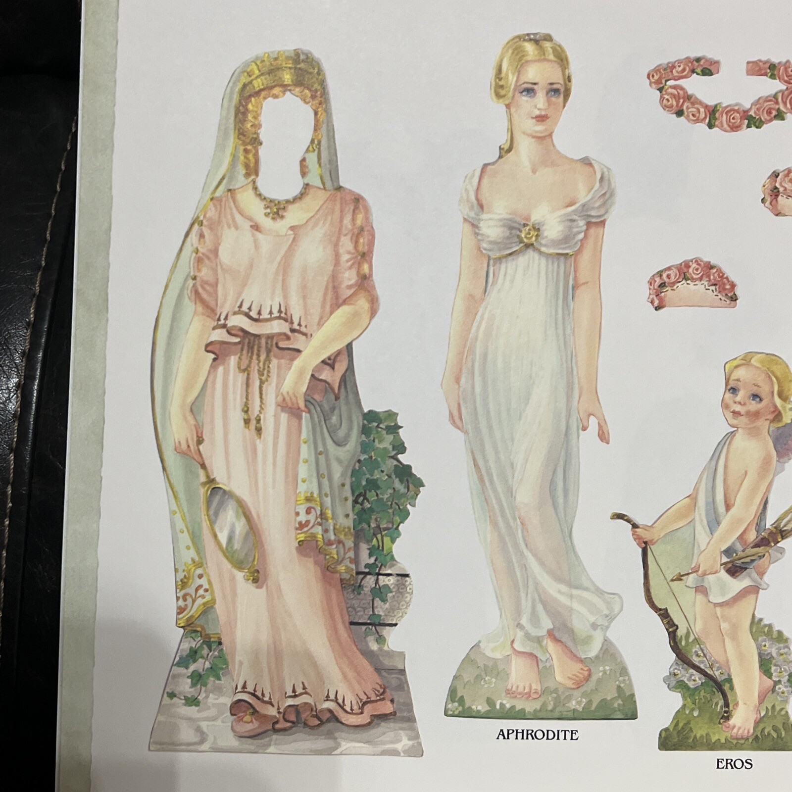 "THE JUDGEMENT OF PARIS" 1989 BY HELEN PAGE UNCUT PAPER DOLLS VINTAGE ...