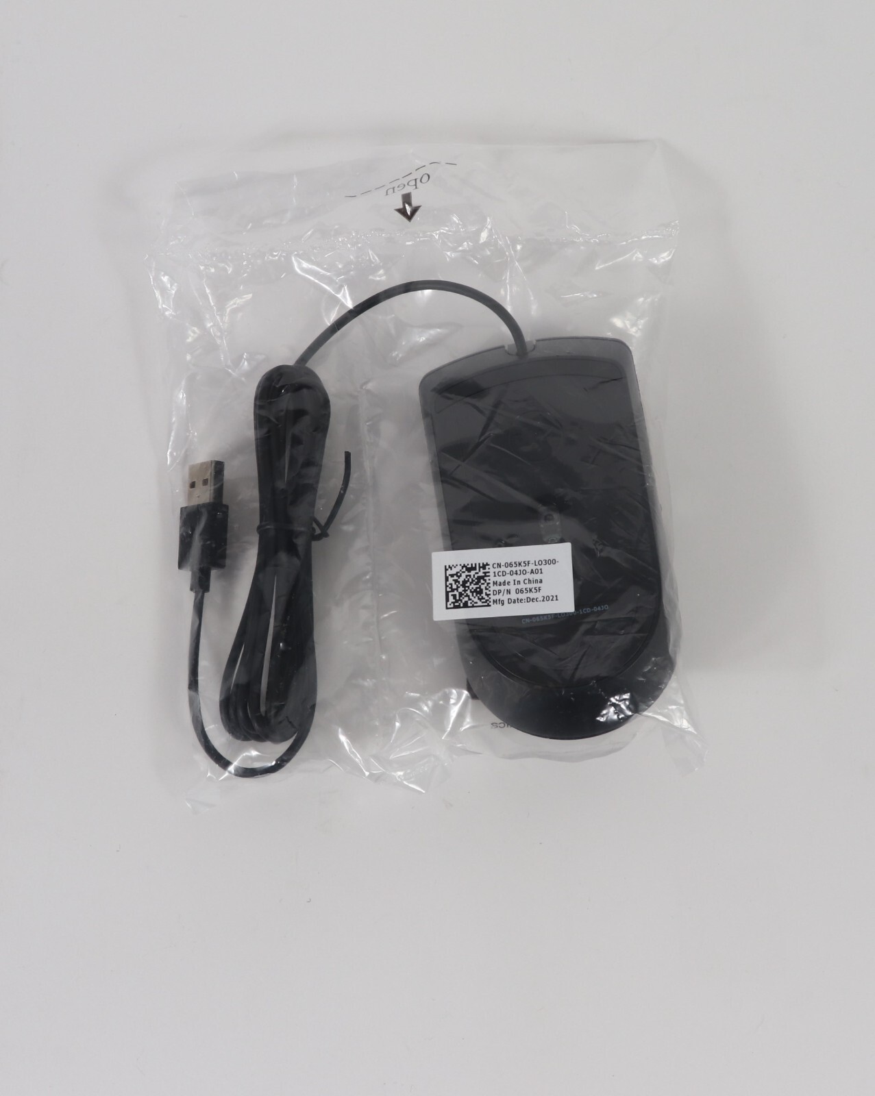 NEW! Dell Optical Mouse MS116T1 CN-065K5F Black USB Scroll Wheel ...