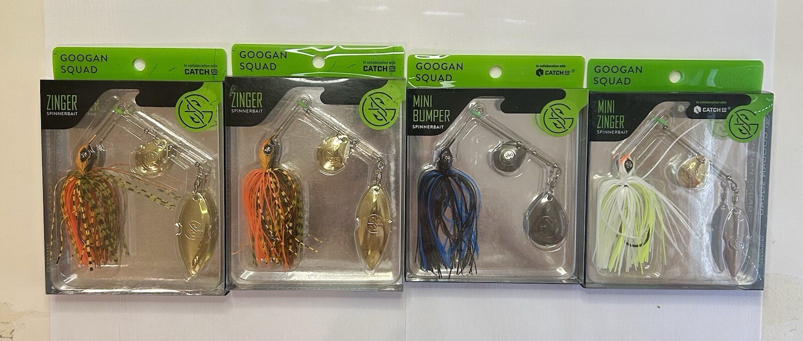 Lot of 4 Googan Squad Spinnerbaits Zinger Mini Bumper Mini Zinger ...