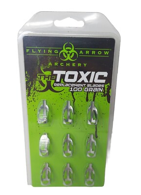 Flying Arrow Archery The Toxic Replacement Broadheads Blades 100gr 7/8 ...