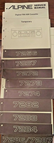 ALPINE 7274 7282 7283 SERVICE MANUAL U PICK MODEL# | eBay