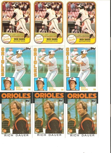18 CARD RICH DAUER BASEBALL CARD LOT 120 | eBay