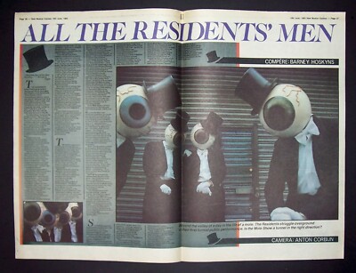 The Residents Title in Limbo, Eyeball Era 1983 Huge Fold Open In-Depth ...