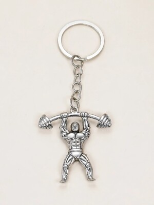 WEIGHTLIFTER BODYBUILDERS GYM FITNESS KEYRING MENS SONS NOVELTY ...