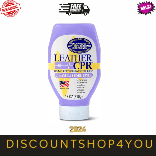 Leather CPR | 2-in-1 Leather Cleaner & Leather Conditioner (18oz ...