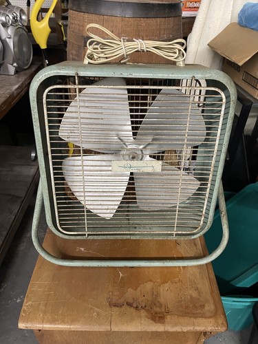 Vintage Lasko Box Fan Speed All Metal Retro | eBay