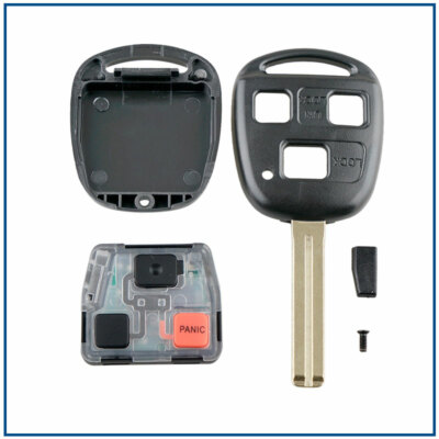 For 1999-2003 Lexus RX300 3.0L 3 Key Car Fob Remote w/ Blade ＆ Chip Kit ...