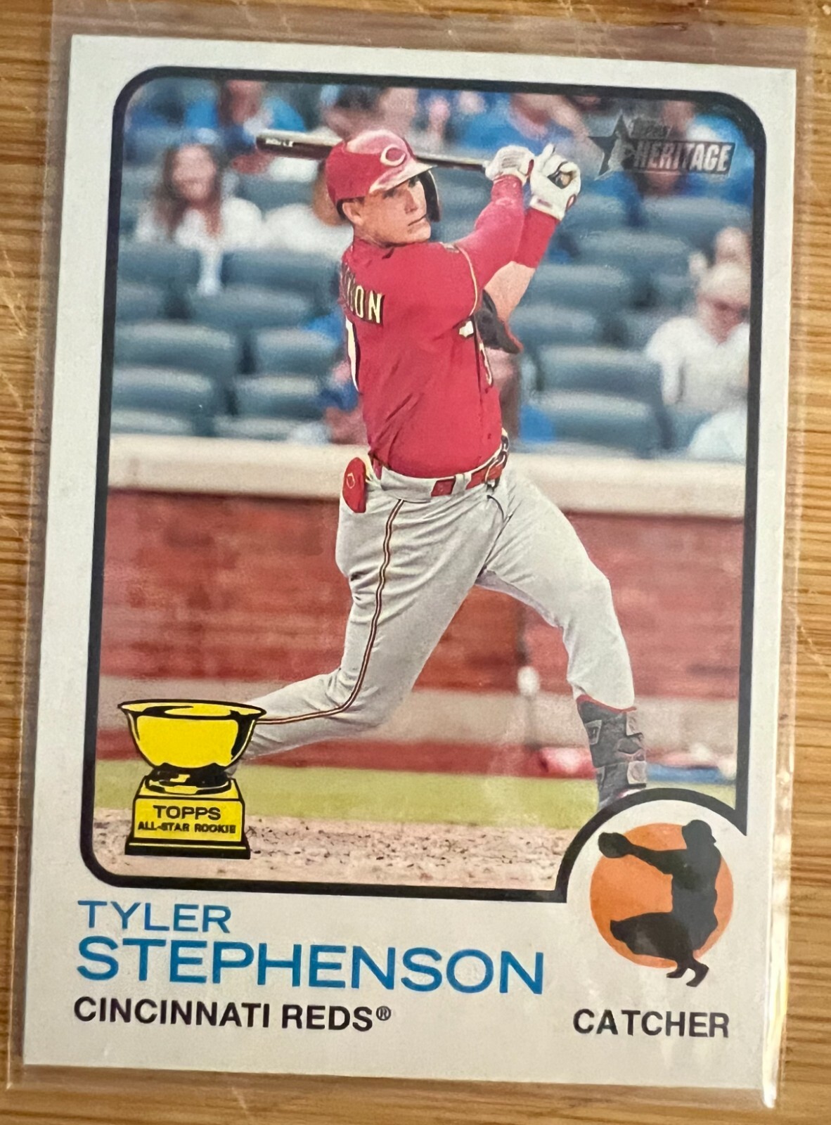 Tyler Stephenson 2022 Topps Heritage SP Baseball Card #498 Cincinnati ...