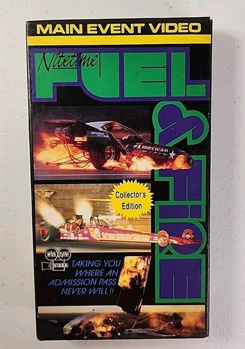 Main Event Video VHS Drag Racing Nitetime Fuel And Fire Tape Collectors ...